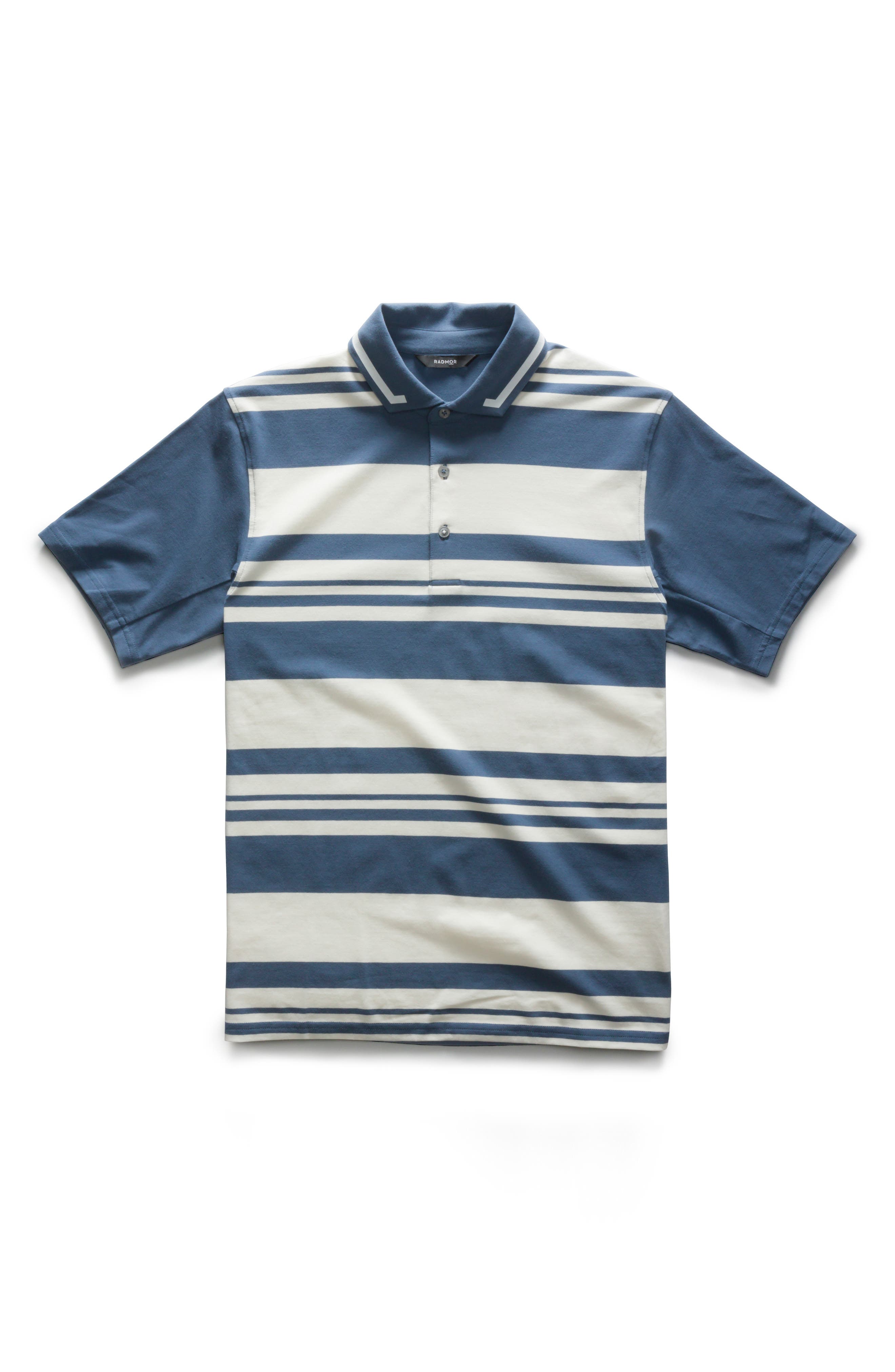 Radmor Taylor Recode Stripe Knit Polo | Nordstromrack