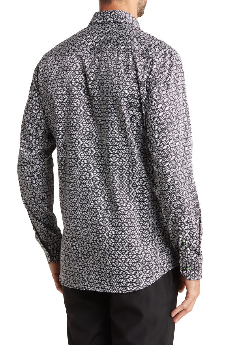 Maceoo Fibonacci Geometric Print Button-Up Shirt | Nordstromrack