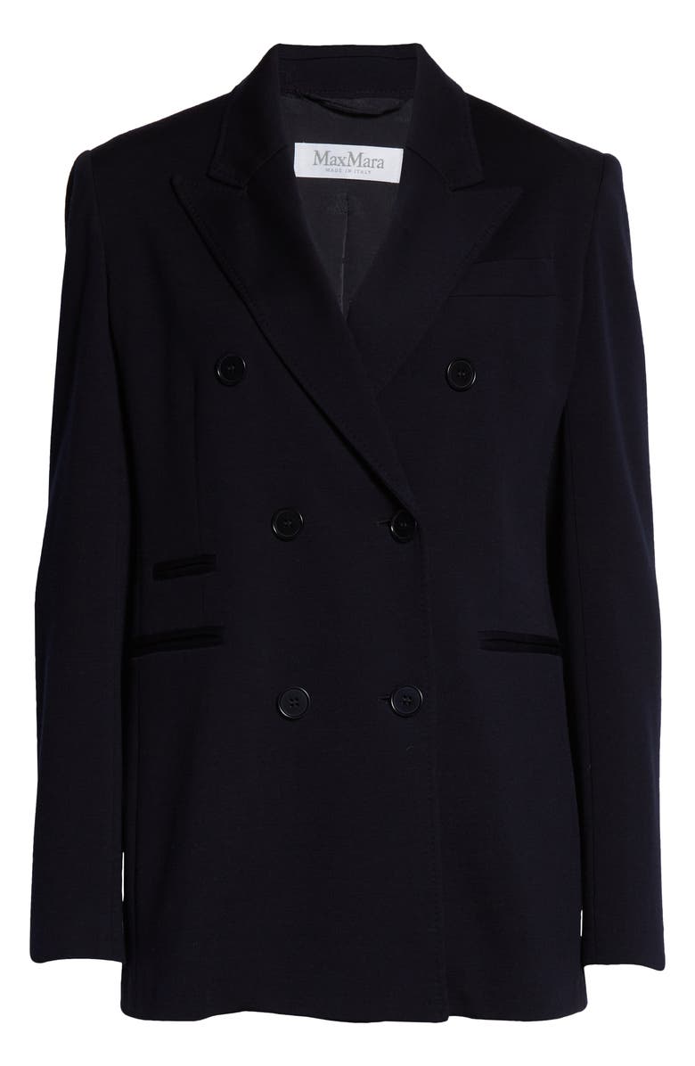 Max Mara Ultramarine Wool Blend Jersey Blazer | Nordstrom