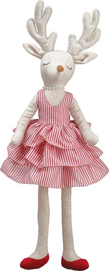 Allstate Stripe Dress Reindeer Decoration | Nordstrom