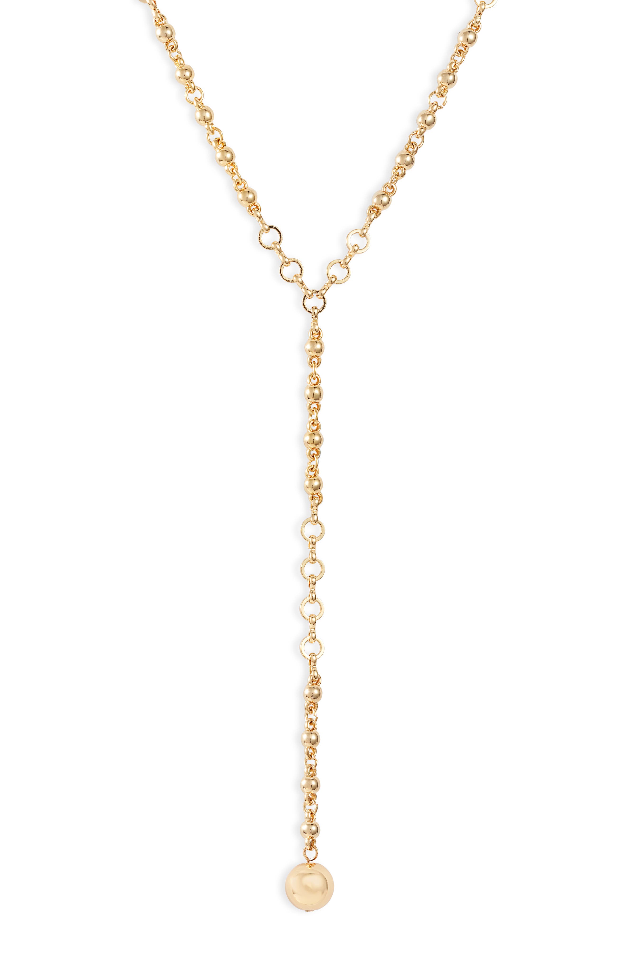 Ettika Ball Chain Lariat Necklace | Nordstromrack