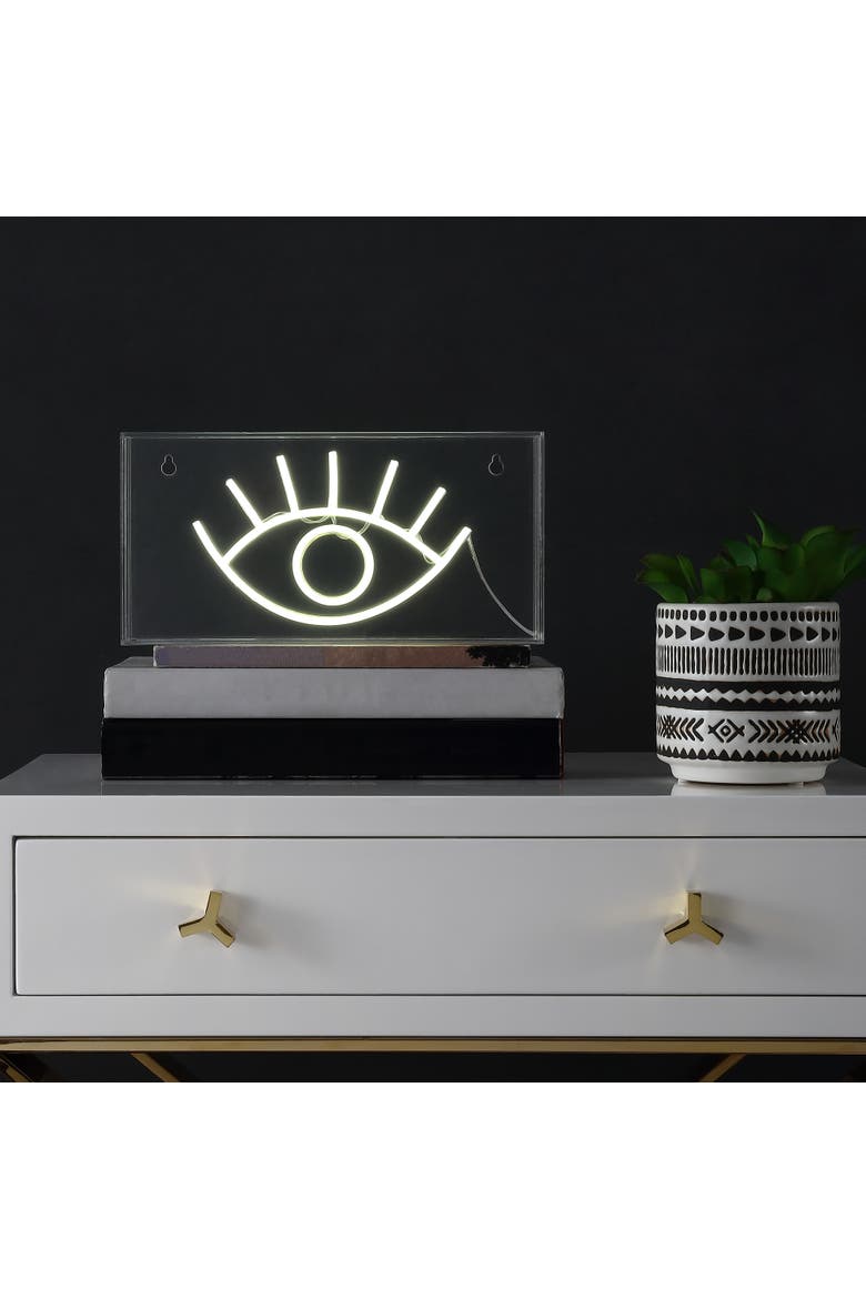 Eye Contemporary Glam Acrylic Box USB Operated LED Neon Light | Nordstrom
