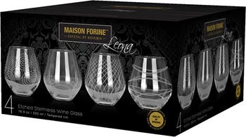 Maison Forine Leona 4-Piece Set Stemless Wine Glasses | Nordstromrack