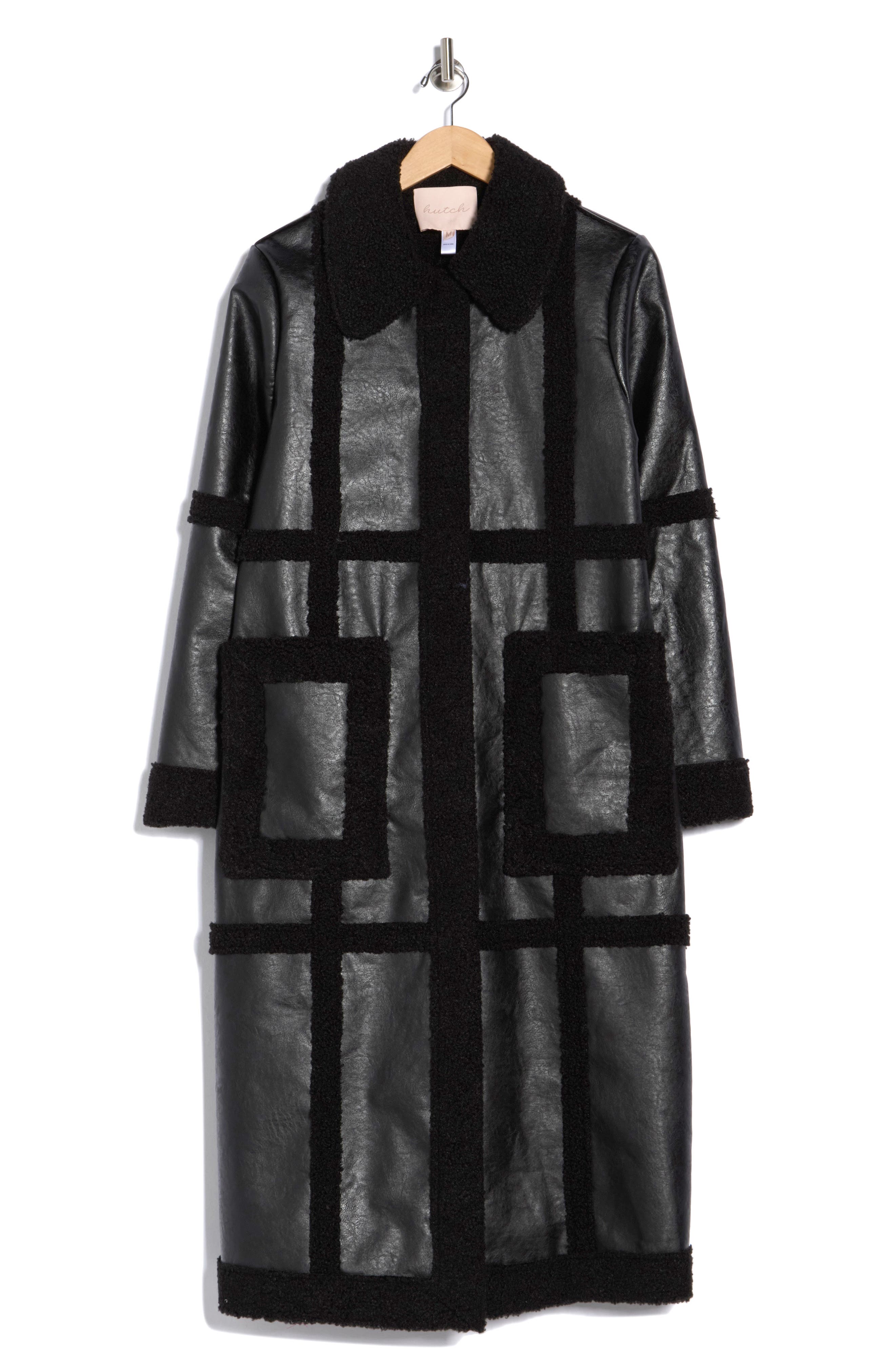 Hutch Ozzie Faux Shearling Trim Coat | Nordstromrack