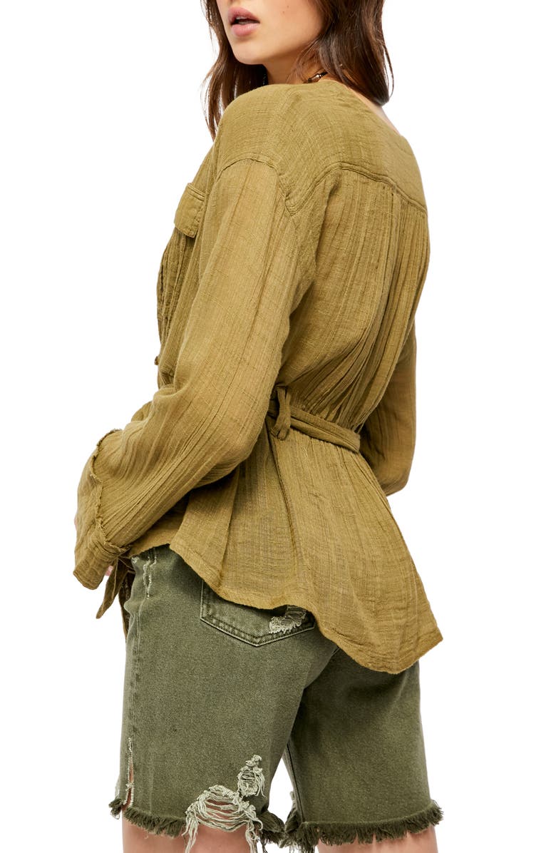 Free People Safari Sheer Wrap Top | Nordstromrack