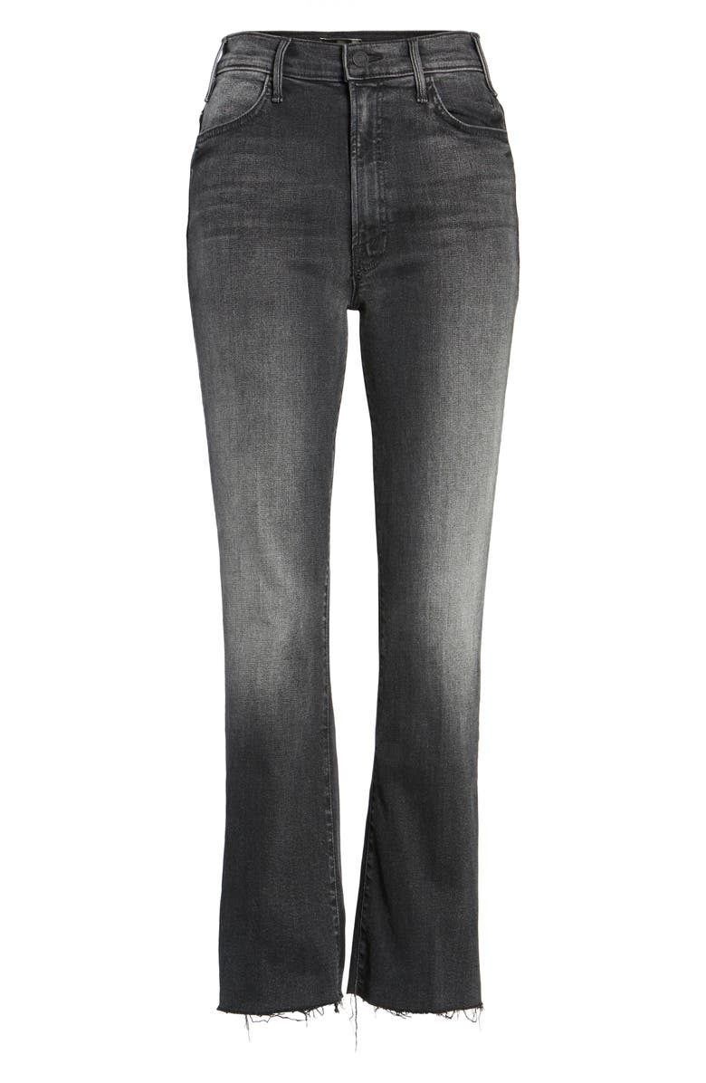 MOTHER The Hustler High Waist Frayed Ankle Jeans | Nordstrom
