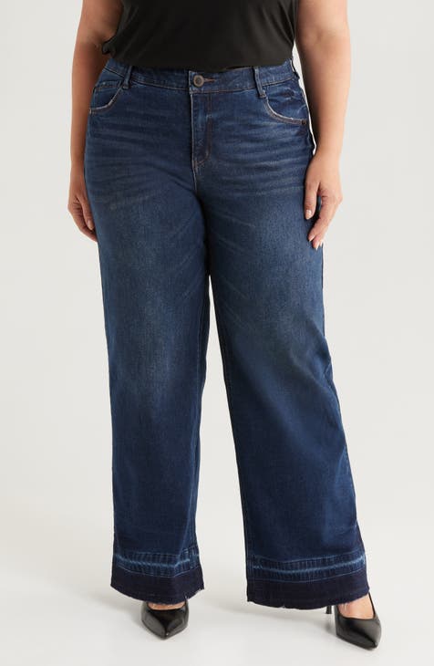 Women's Wide Leg Plus-Size Jeans | Nordstrom