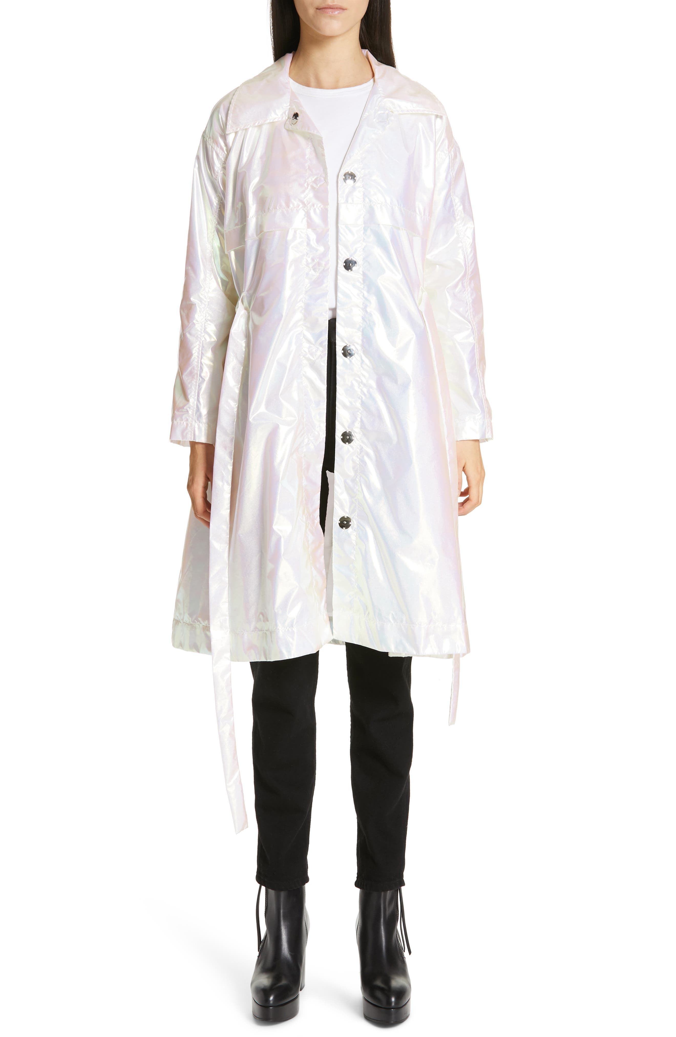 Paskal Iridescent Short Trench Coat (Women) | Nordstrom