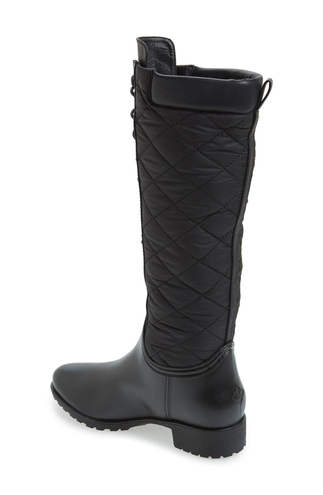 däv Tofino Quilted Tall Waterproof Rain Boot (Women) | Nordstrom