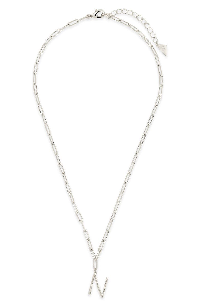 Sterling Forever Braided Initial Pendant Necklace | Nordstromrack