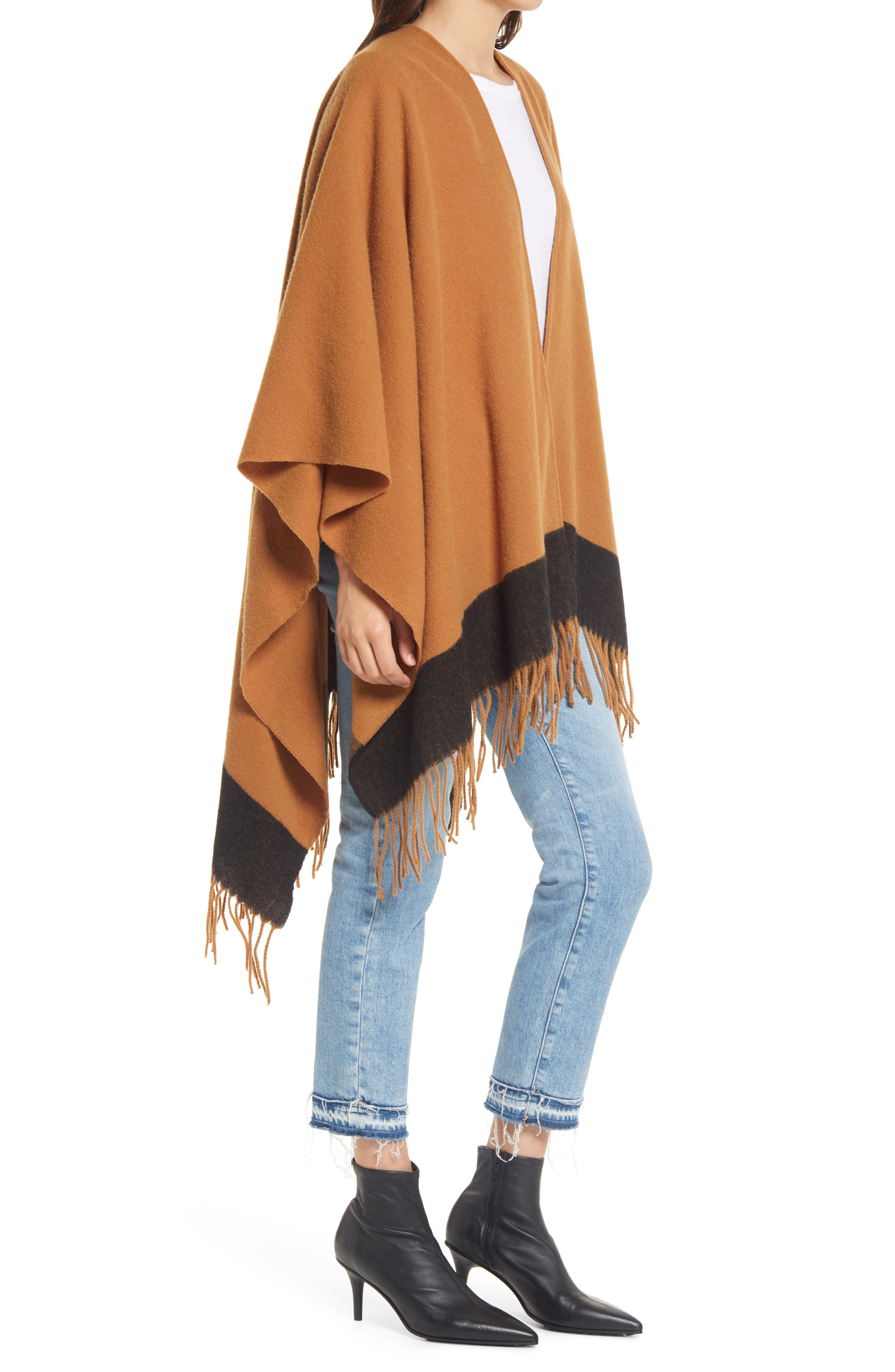 rag & bone Colorblock Wool Poncho | Nordstrom