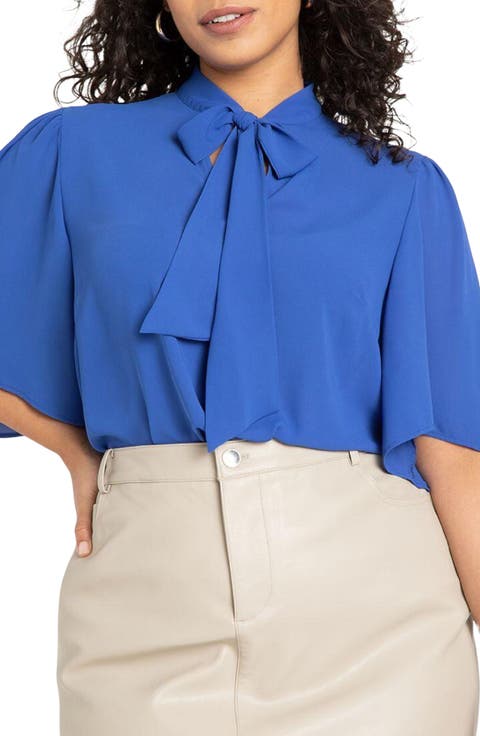 Blue Plus-Size Tops for Women | Nordstrom