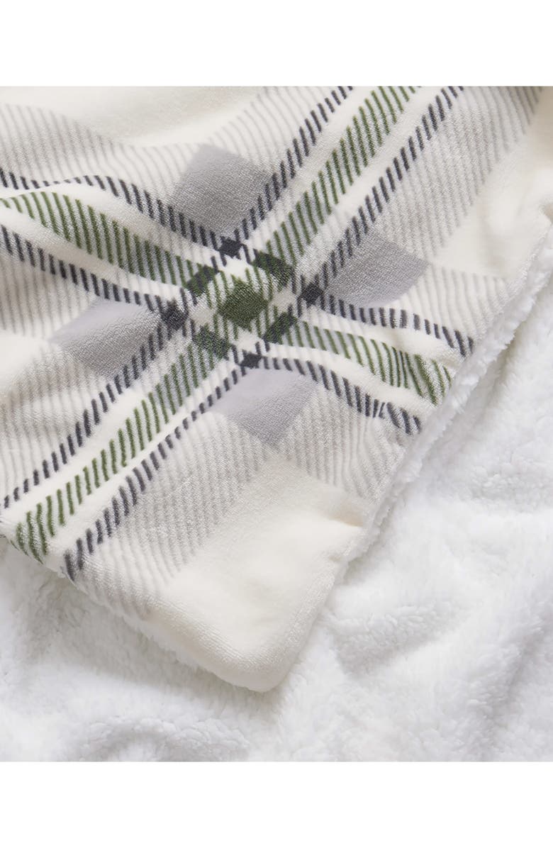 Lucky Brand Plaid Faux Shearling Throw Blanket | Nordstromrack