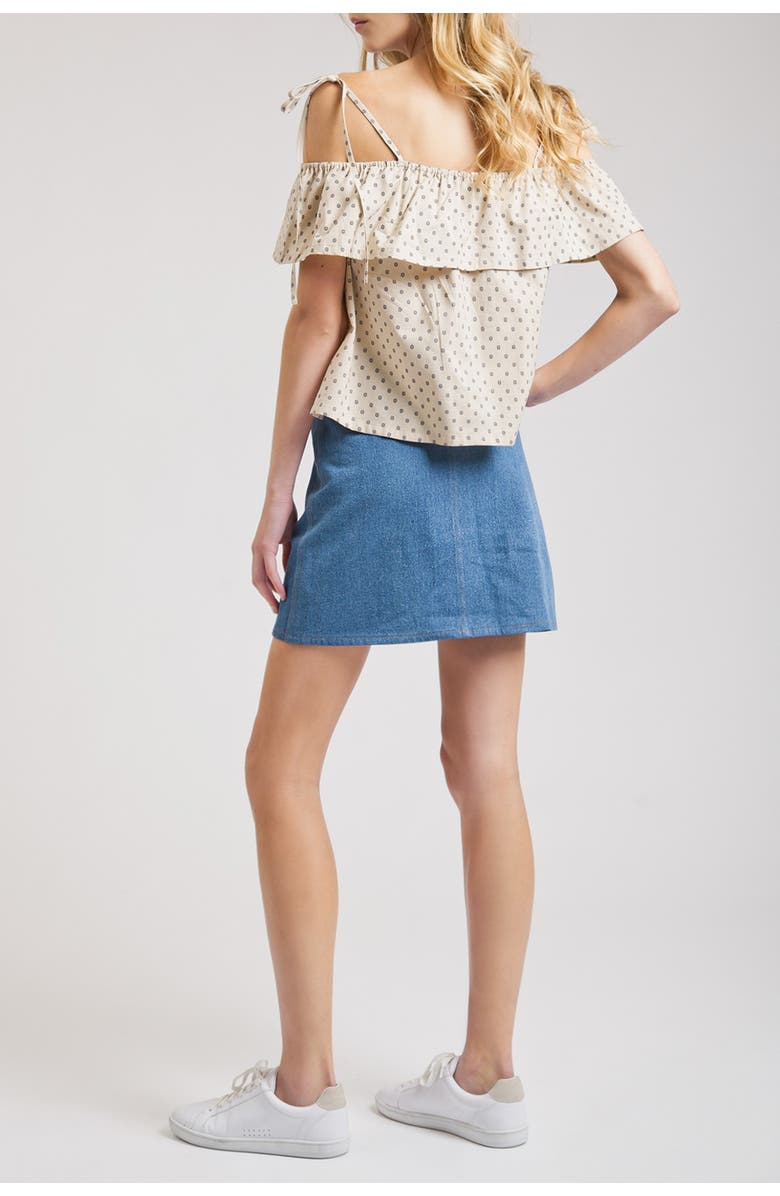 J.O.A. Ruffle Cold Shoulder Blouse | Nordstromrack
