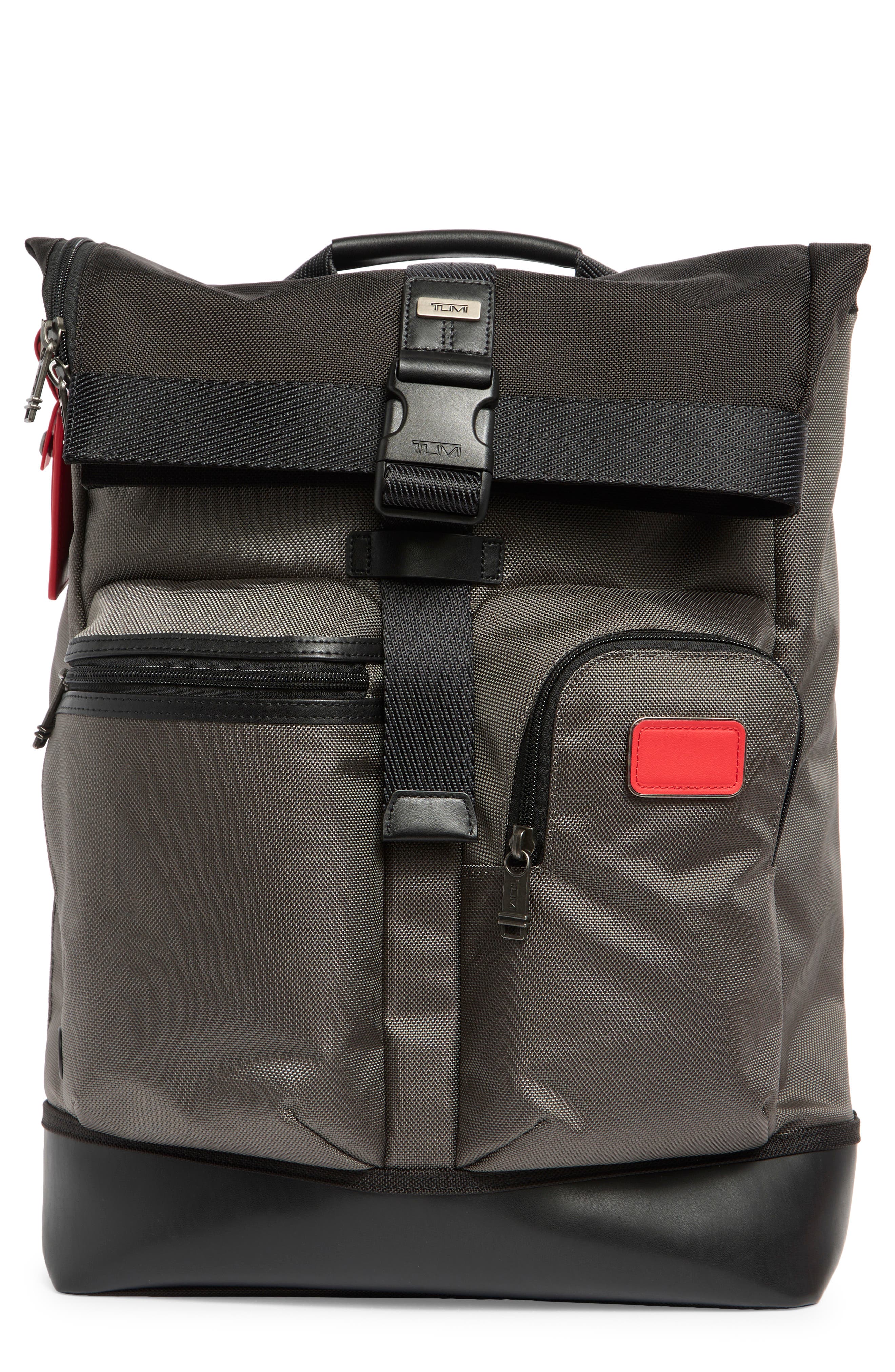 TUMI Cypress Roll Top Leather Backpack | Nordstromrack