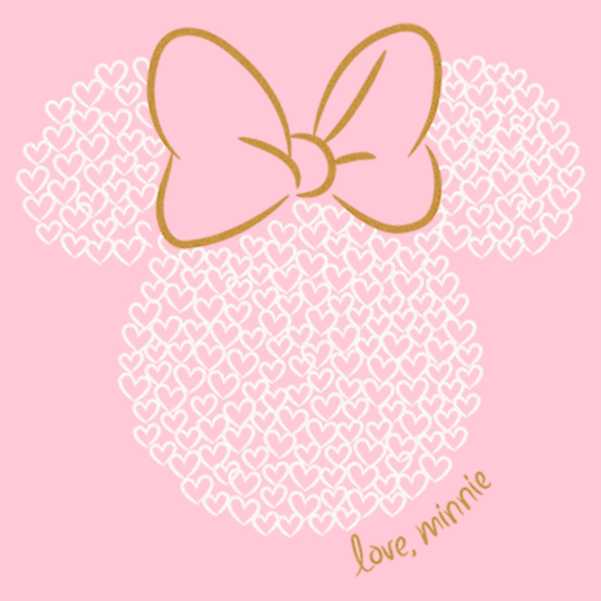 Minnie Mouse Girl's Minnie Mouse Heart Silhouette Graphic T-Shirt ...