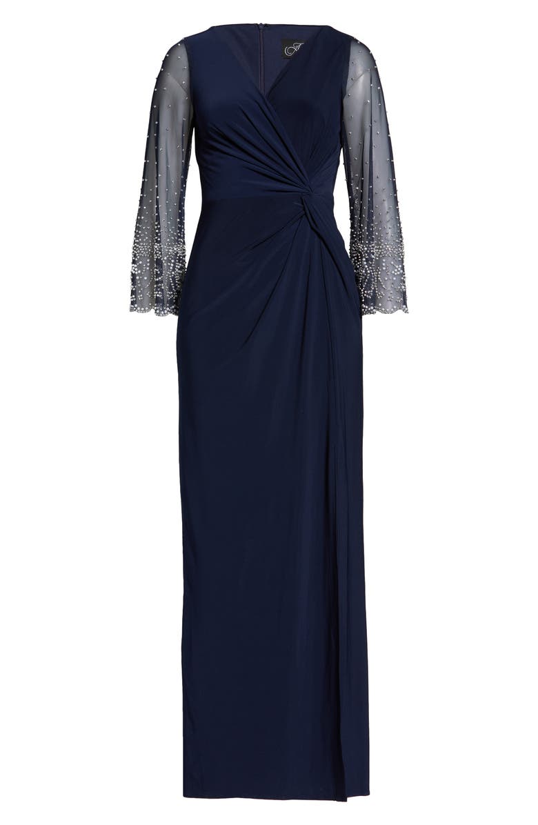 Alex Evenings Beaded Long Sleeve Gown | Nordstromrack
