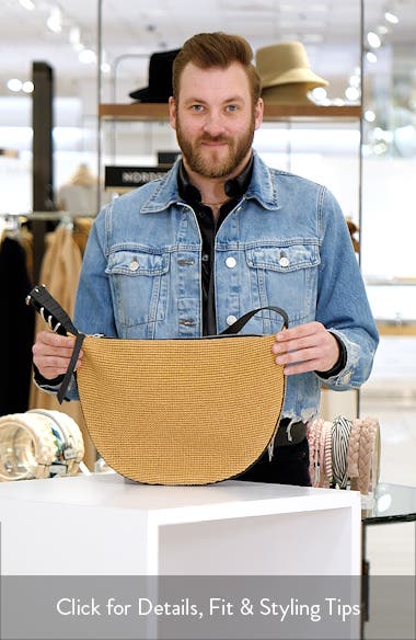 rag & bone Medium Mercer Woven Straw Hobo Bag | Nordstrom