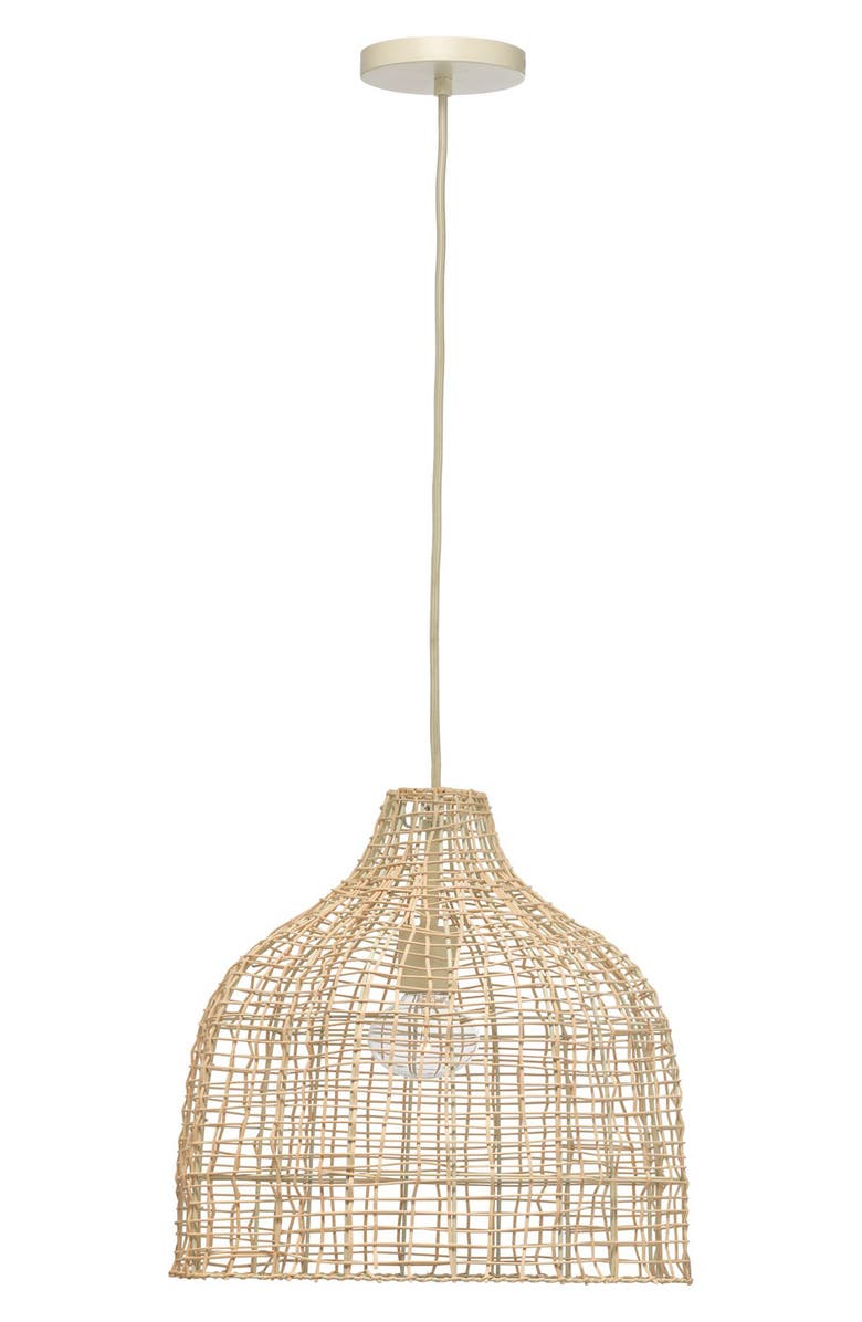 SHINE STUDIO Whisper Hand-Woven Natural Rattan Light Canopy | Nordstromrack