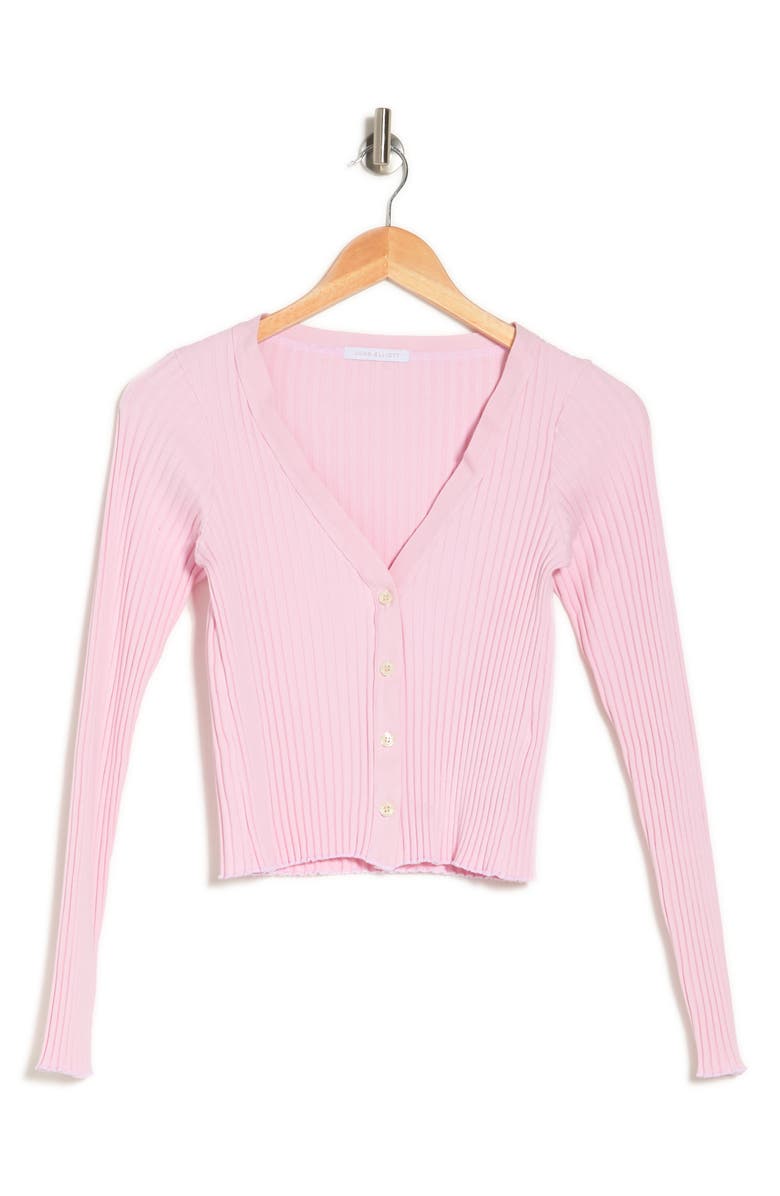 John Elliott Ginza V-Neck Ribbed Crop Cardigan | Nordstromrack