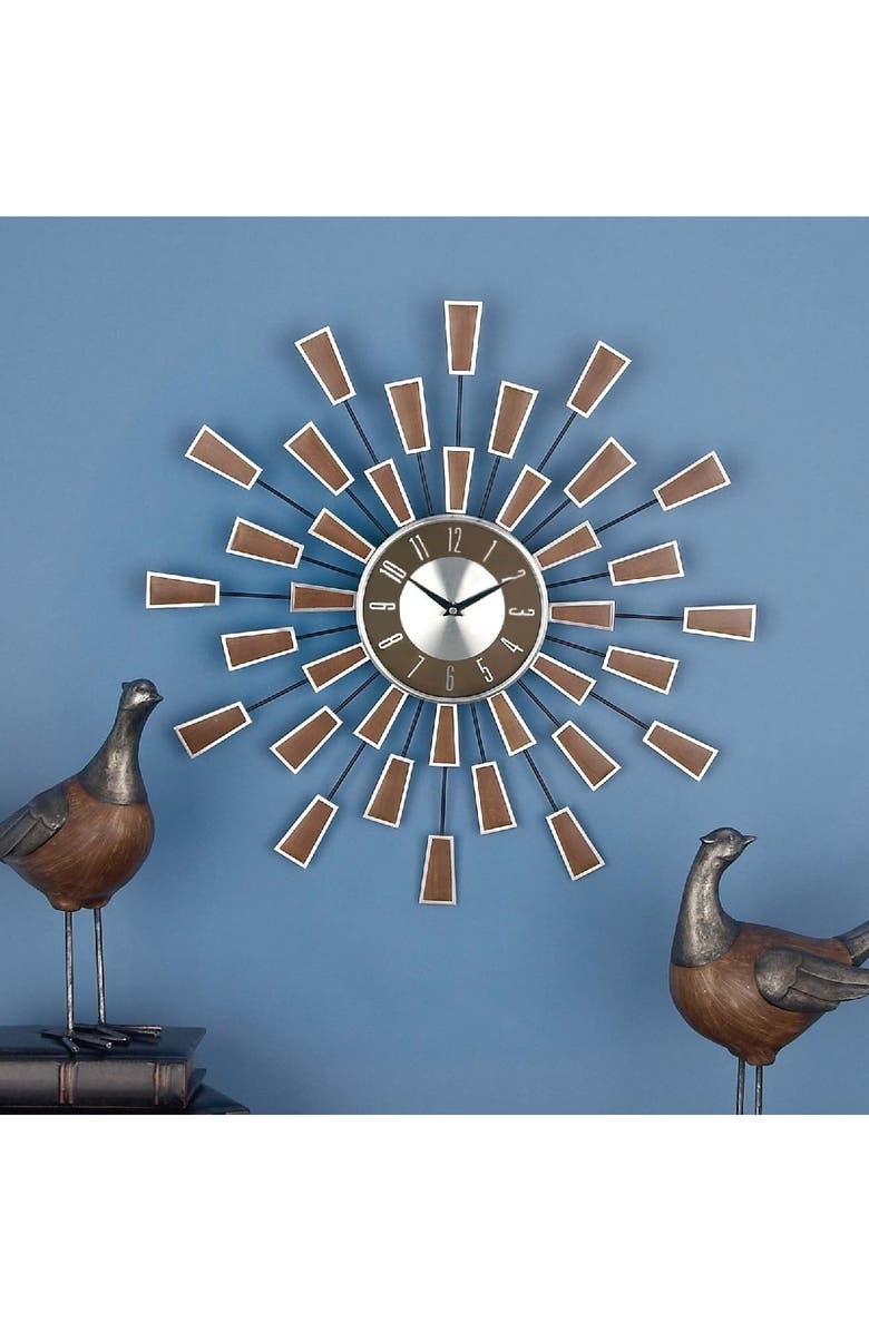 WILLOW ROW Multi Modern Sunburst Wall Clock | Nordstromrack