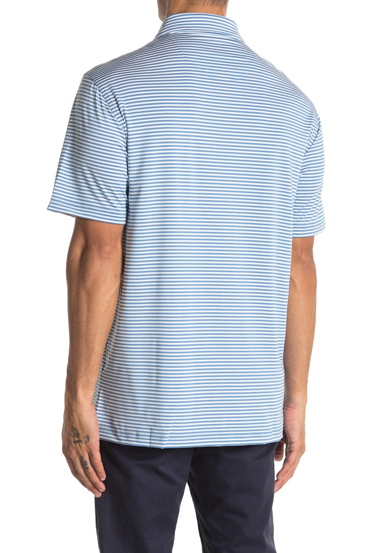 OXFORD Dowling Stripe Print Polo | Nordstromrack