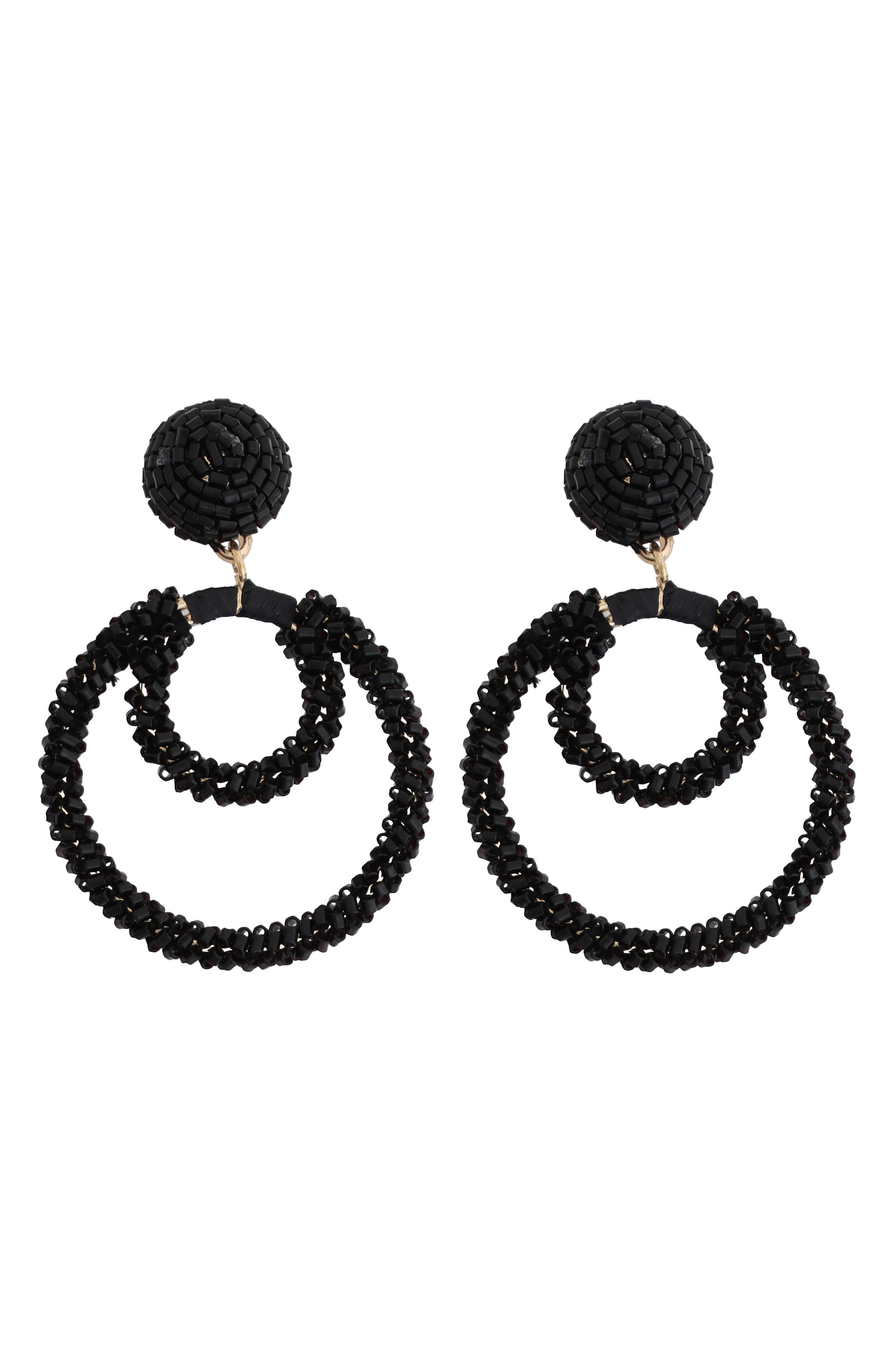 Panacea Beaded Orbital Drop Earrings | Nordstromrack