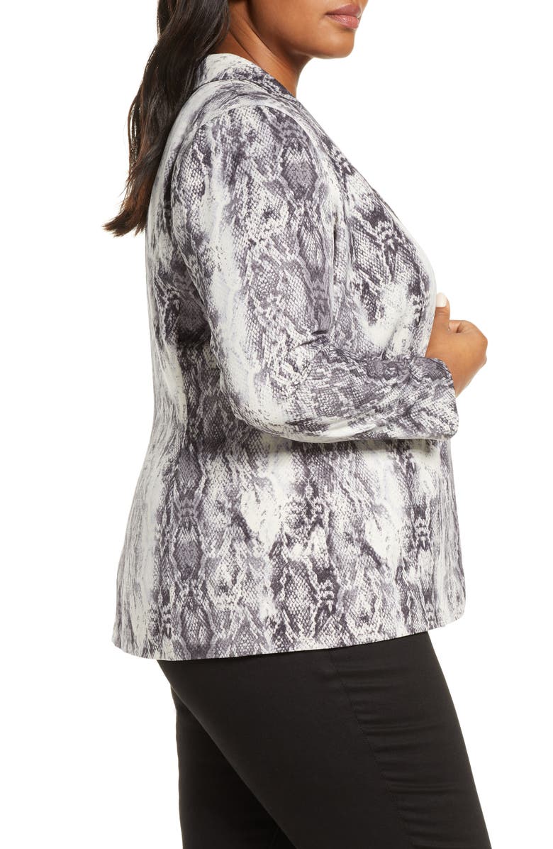 Vince Camuto Demure Snake Print Notch Collar Jacket | Nordstromrack