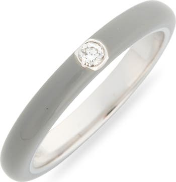 EF Collection Diamond Enamel Ring | Nordstrom