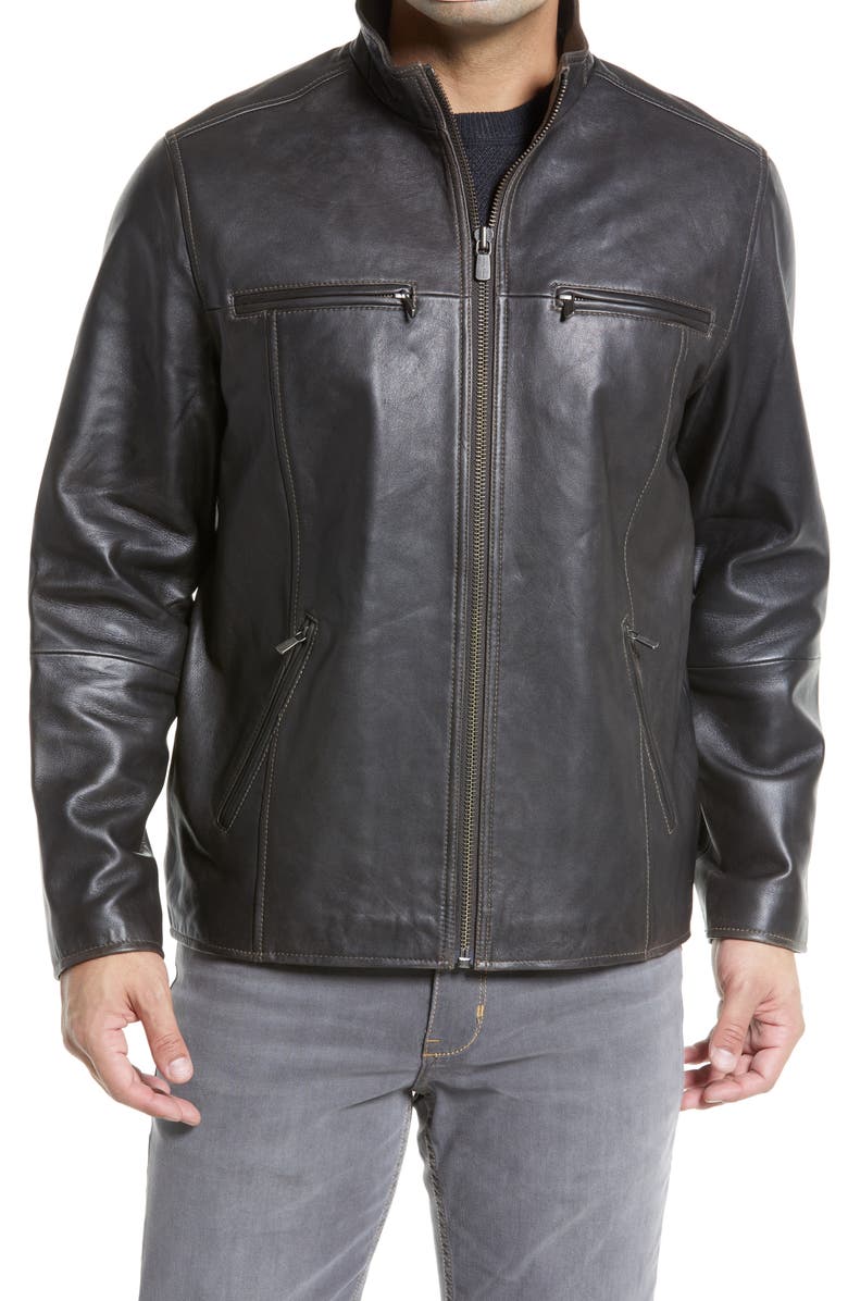 Tommy Bahama Rocker Highway Leather Jacket | Nordstromrack