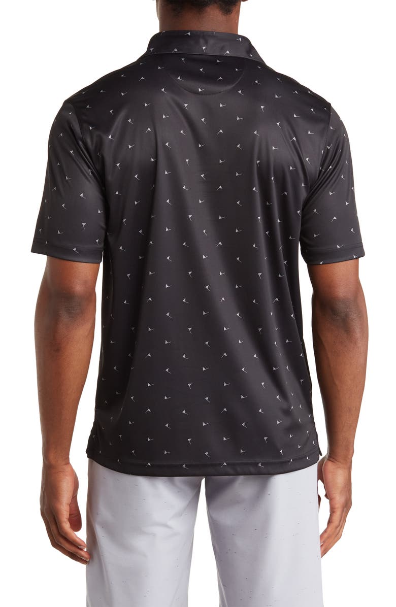 Greg Norman ML75 Microlux Pin Flag Print Polo | Nordstromrack
