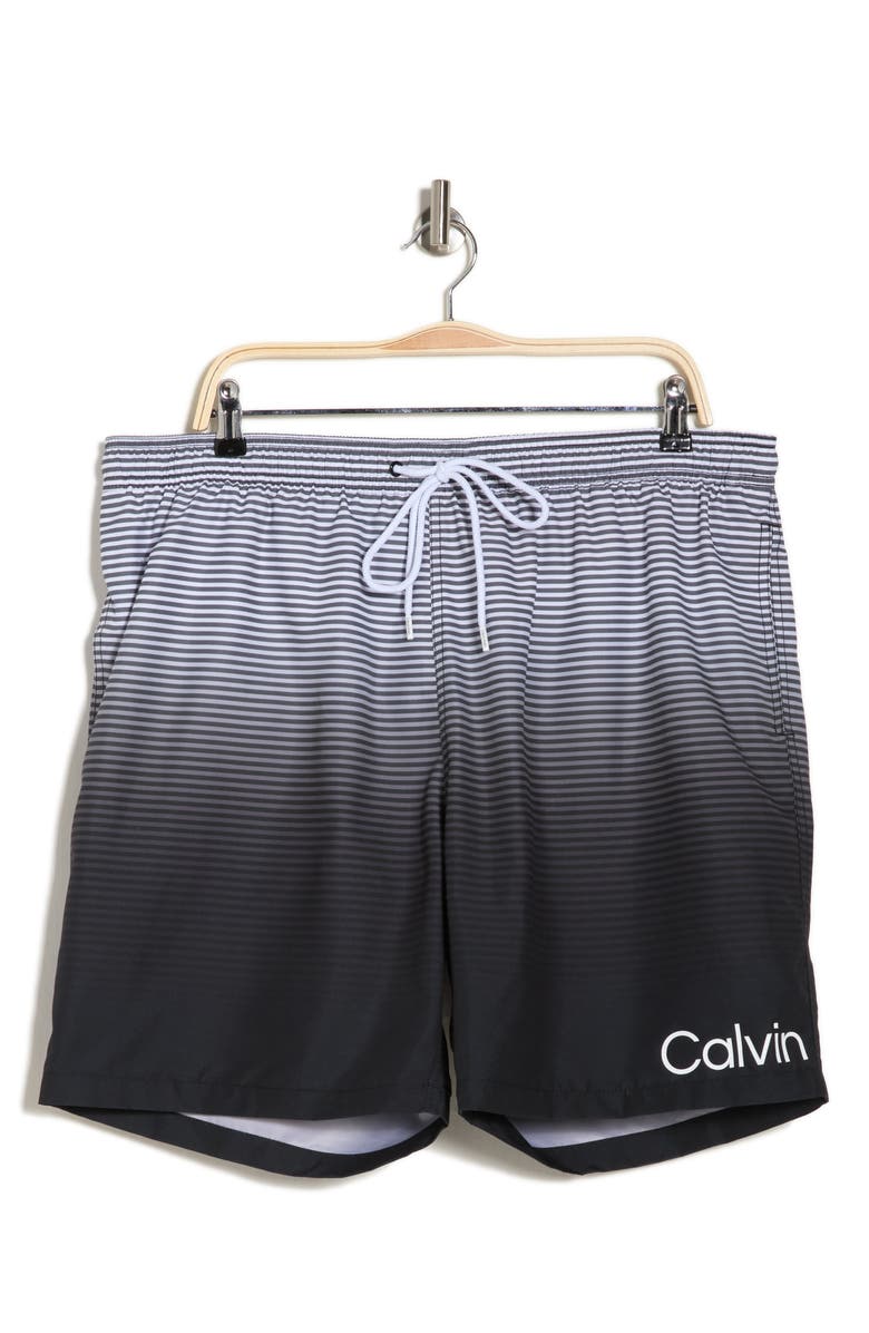 Calvin Klein Stripe Gradient Volley Swim Trunks | Nordstromrack
