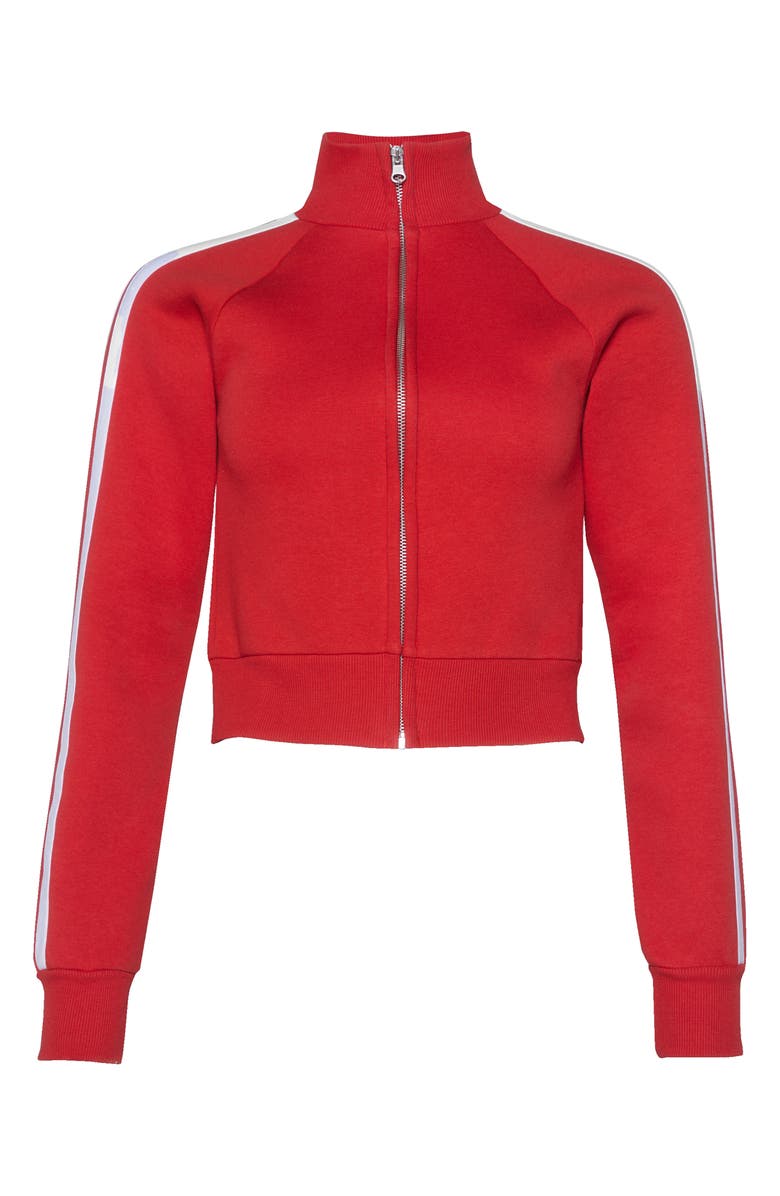 NASTY GAL Stripe Sleeve Track Jacket | Nordstromrack