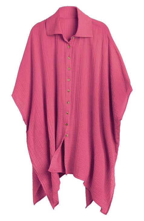 Women's Pink Button-Up Shirts Rack | Nordstrom Rack