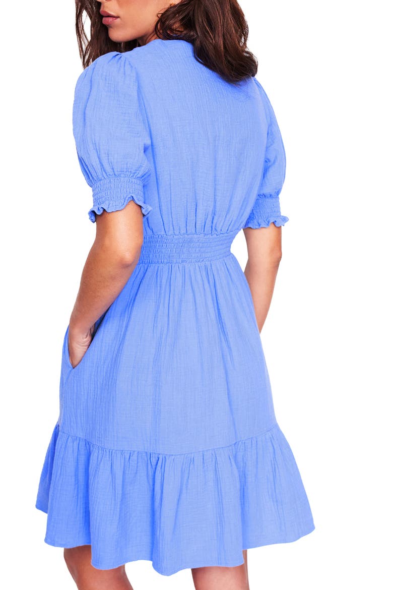 Anna Double Cloth Puff Sleeve Dress (Women) | Nordstromrack