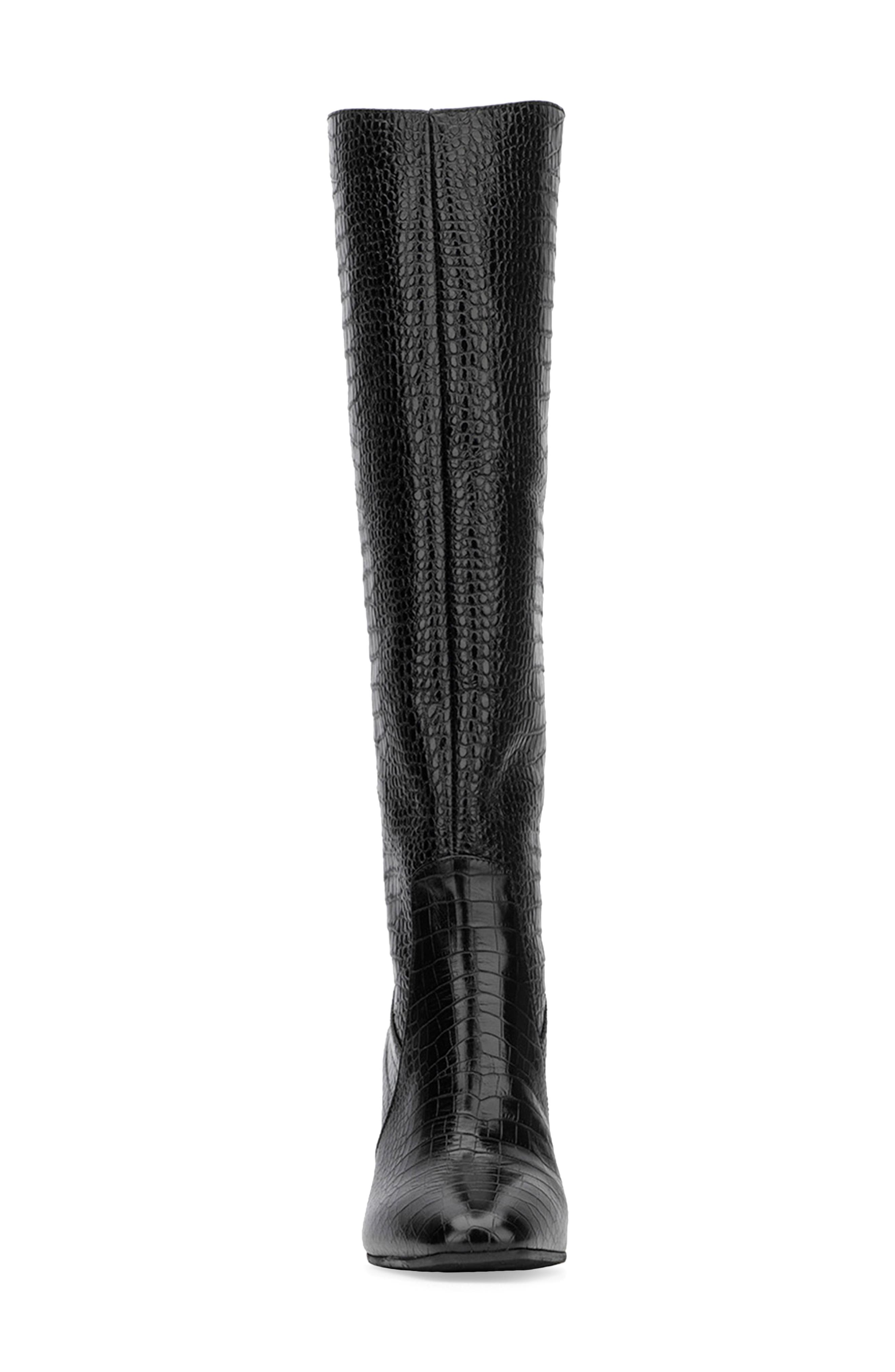 Aquatalia Reptile Embossed Knee High Boot (Women) | Nordstrom