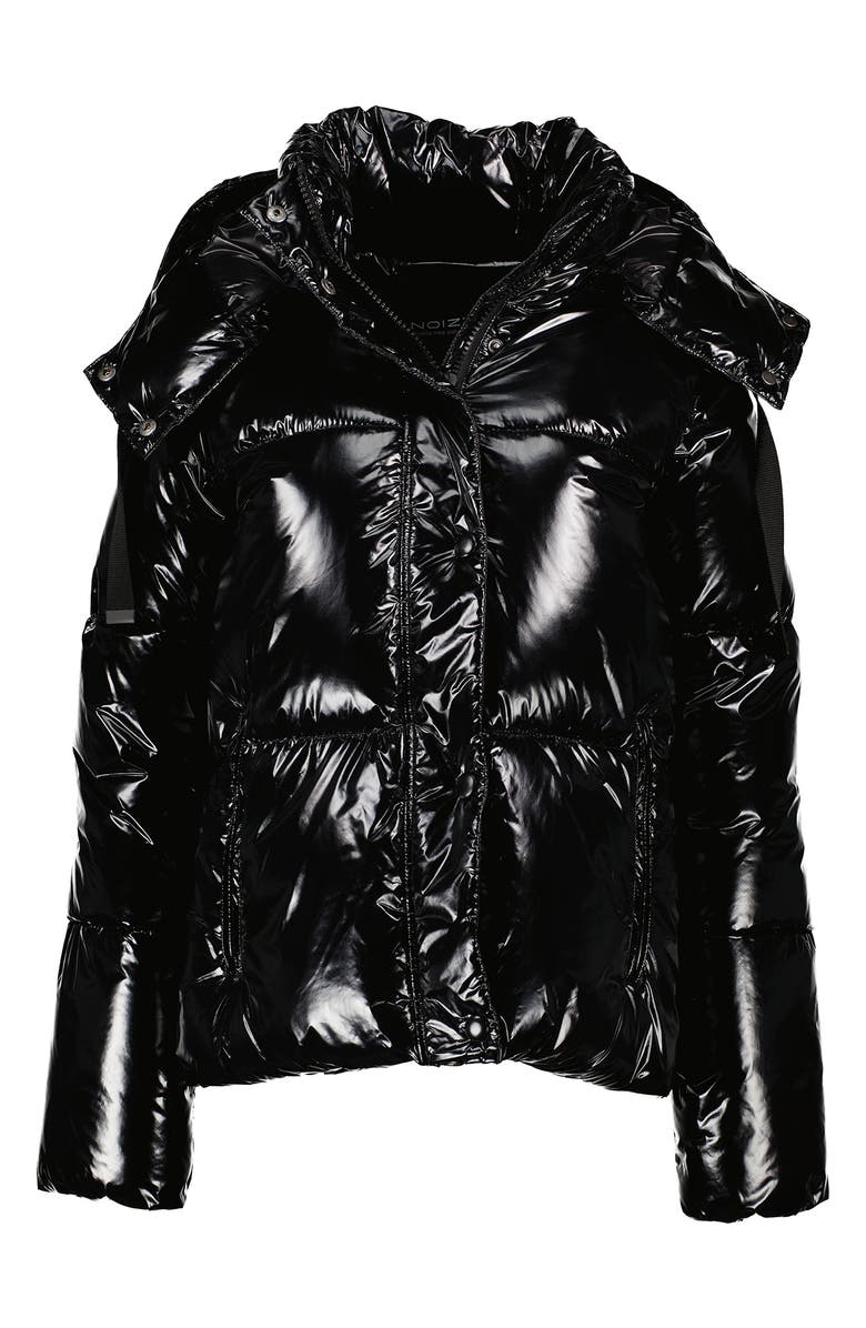 Noize Dorina Patent Hooded Puffer Jacket | Nordstromrack