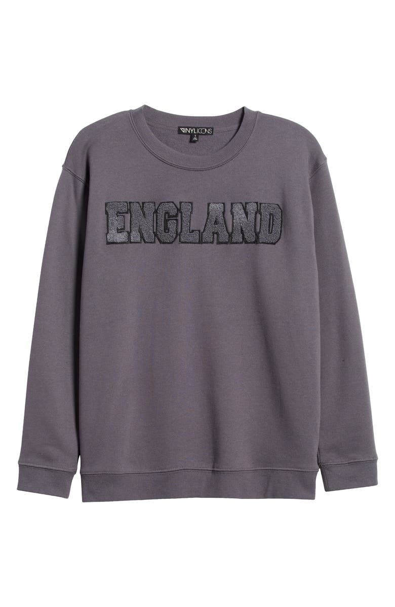 Vinyl Icons England Patch Cotton Blend Fleece Sweatshirt | Nordstromrack