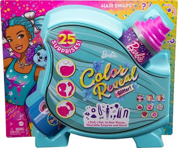 Mattel Barbie Color Reveal Glitter Hair Swaps | Nordstromrack