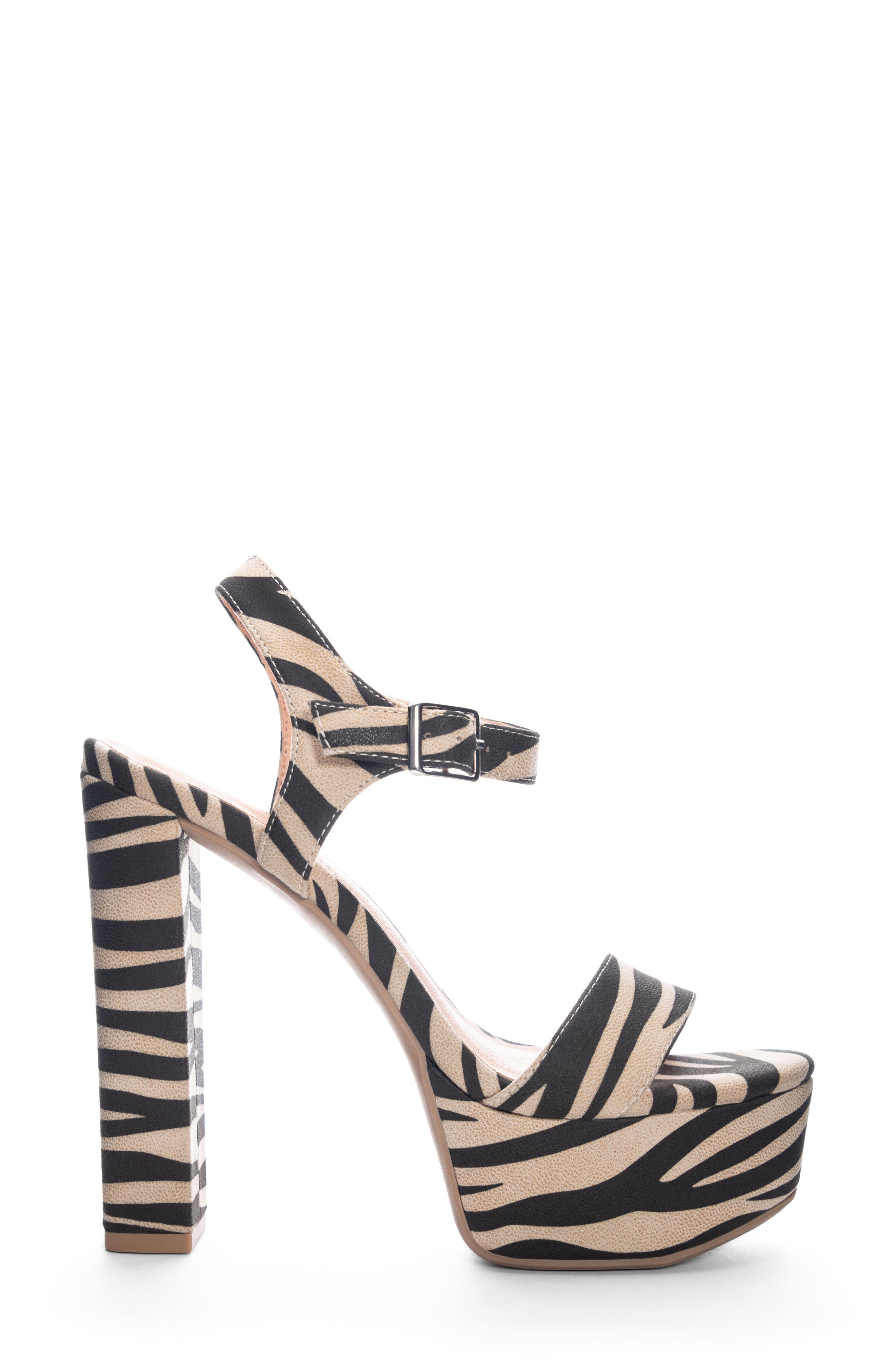 Chinese Laundry Arnnie Zebra Stripe Platform Sandal (Women) | Nordstromrack