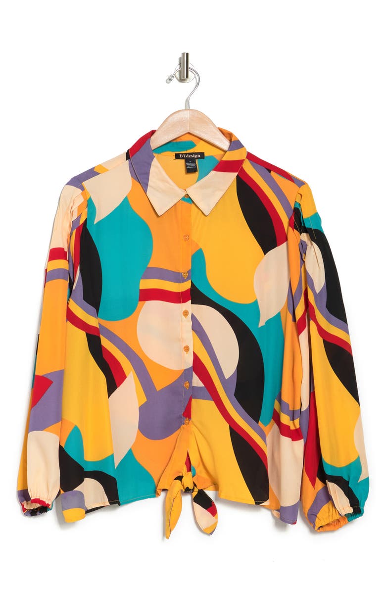 BY DESIGN Bali Button Front Tie Top | Nordstromrack