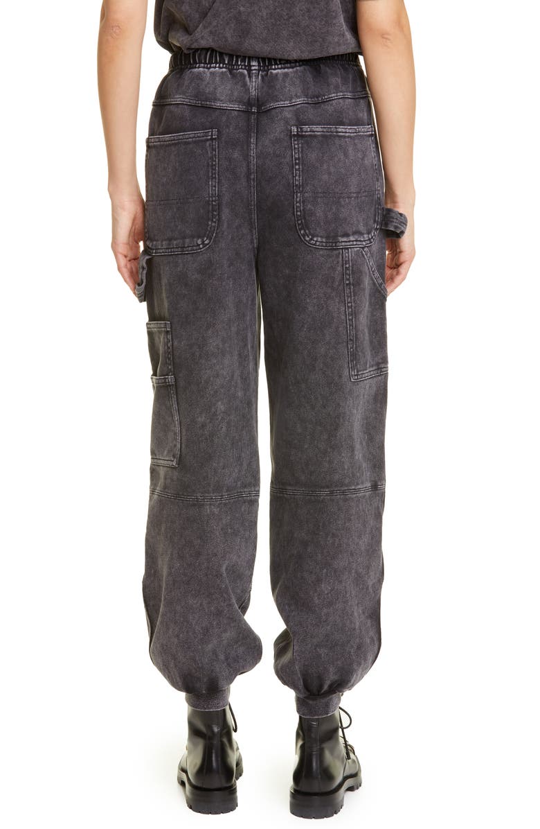 Alexander Wang Logo Acid Wash Cotton Carpenter Sweatpants | Nordstrom
