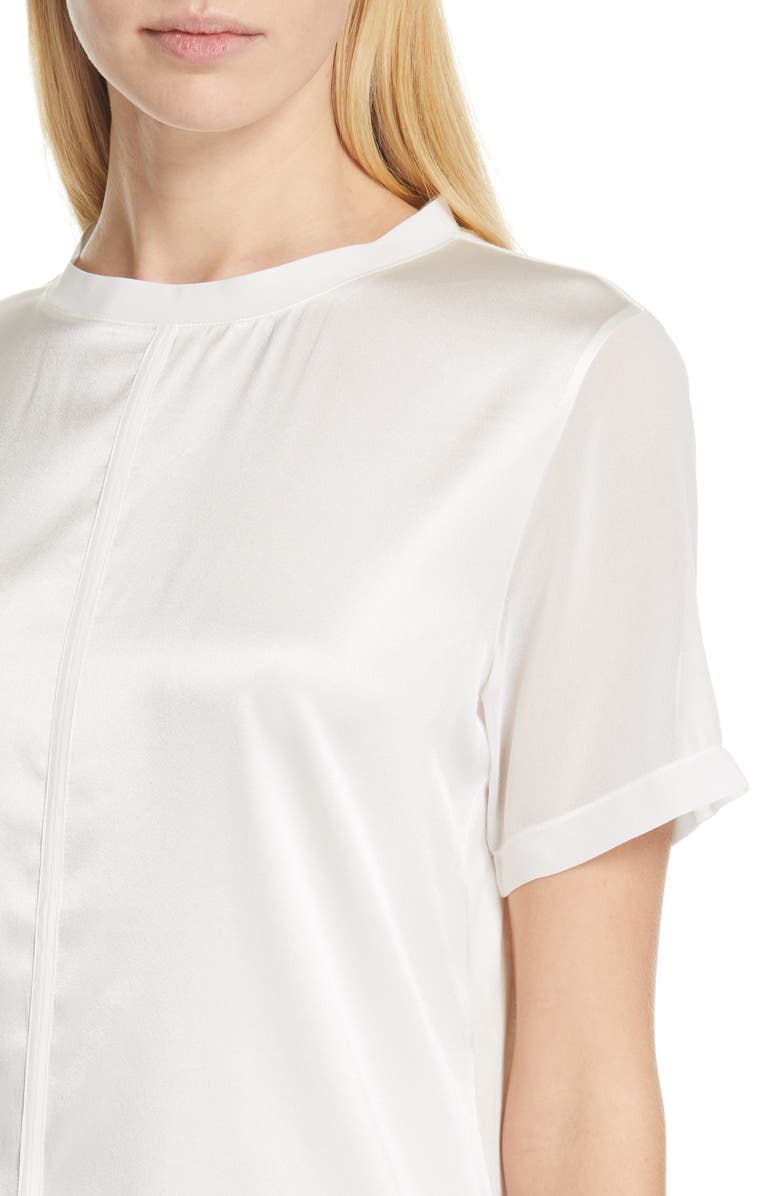 BOSS Efrona Sheer Sleeve Top | Nordstromrack