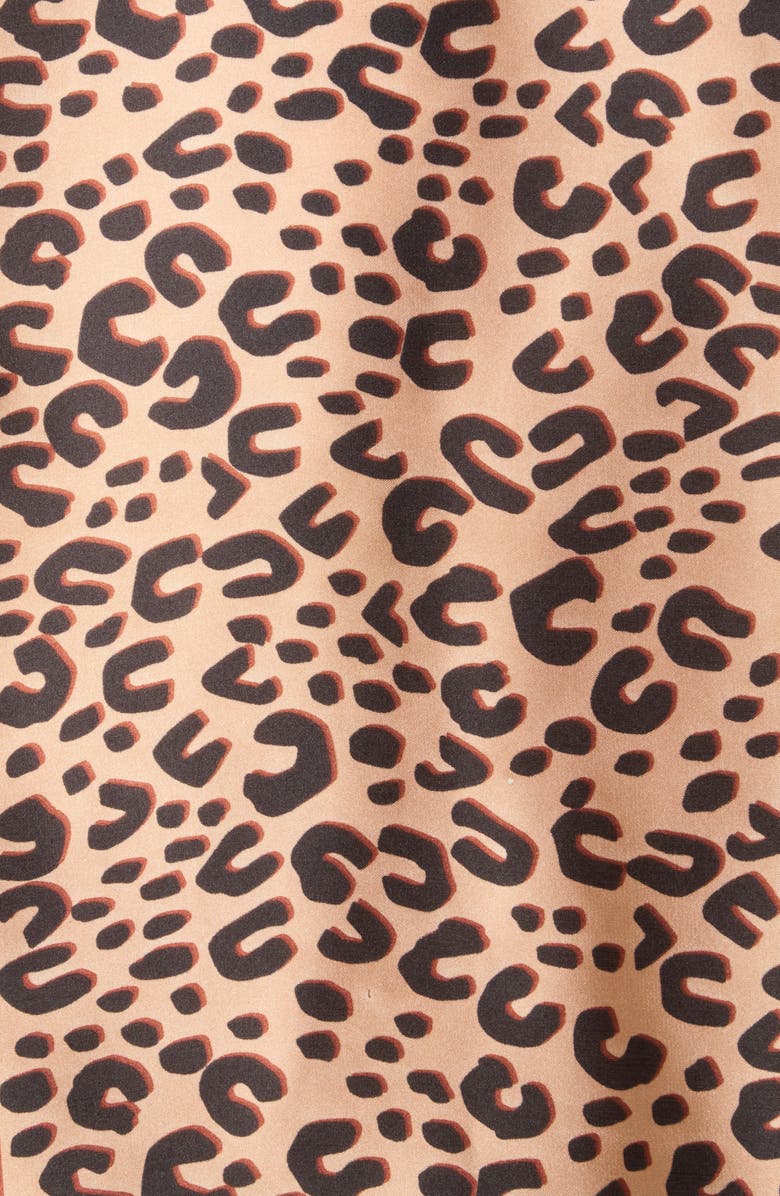 ELLIAN Leopard Print Satin Square Scarf | Nordstromrack