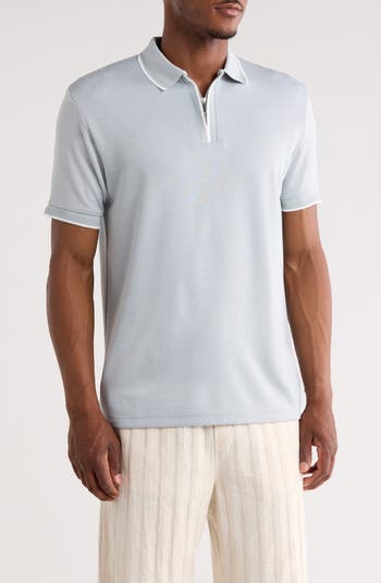 DENIM AND FLOWER Quarter Zip Polo | Nordstromrack