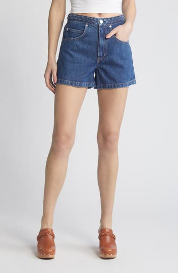 FRAME Braid Detail Denim Shorts | Nordstromrack