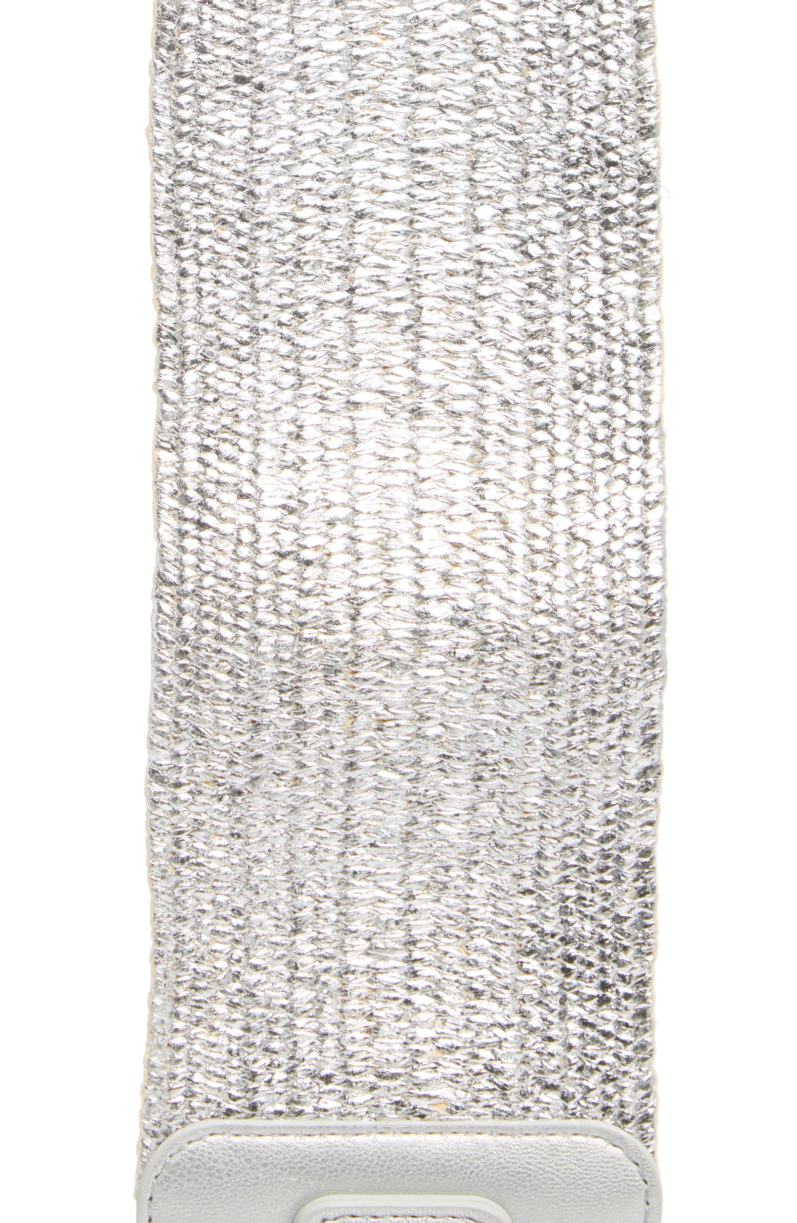 Vince Camuto Triangle Ring Stretch Straw Belt | Nordstromrack