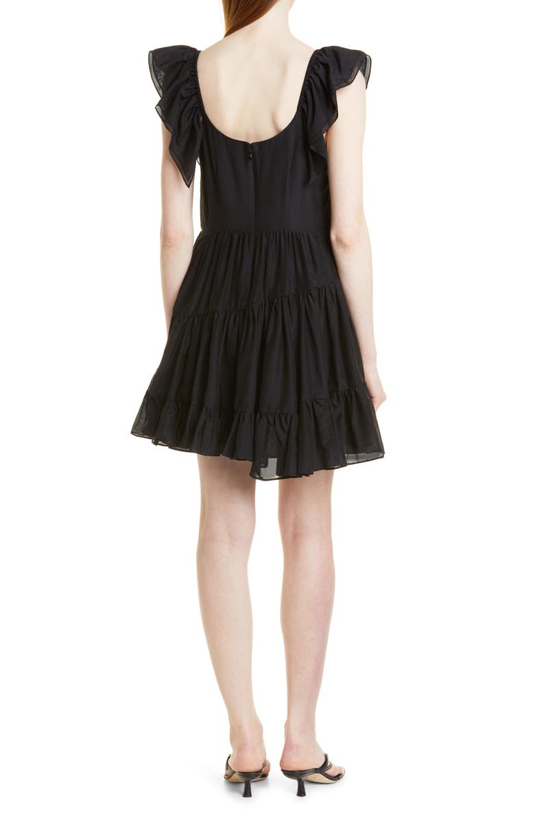 Cinq à Sept Winifred Asymmetric Cap Sleeve Cotton & Silk Dress ...