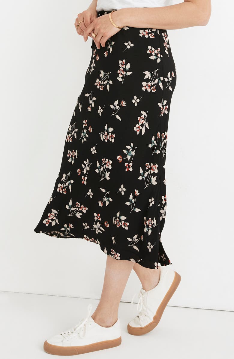 Madewell Botanical Print Midi Skirt | Nordstromrack