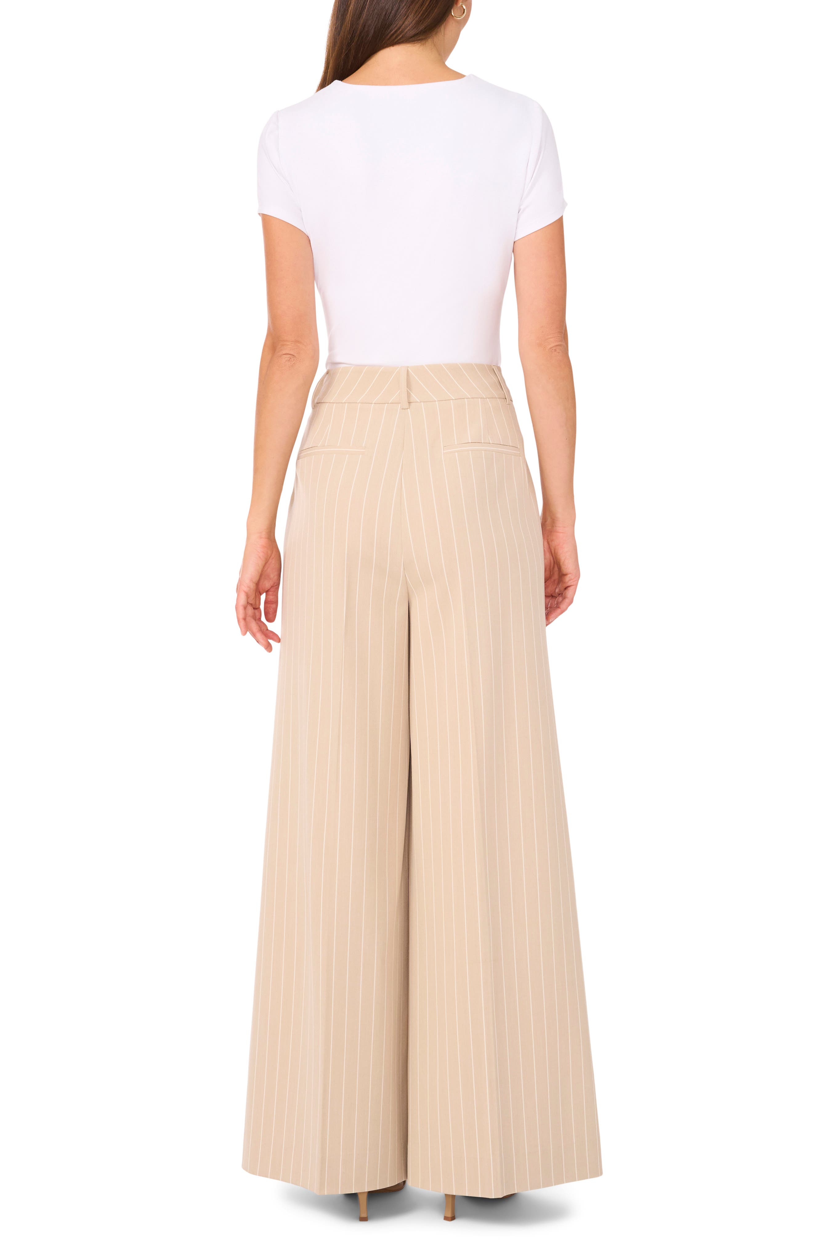 Halogen® Pinstripe Wide Leg Pants | Nordstromrack